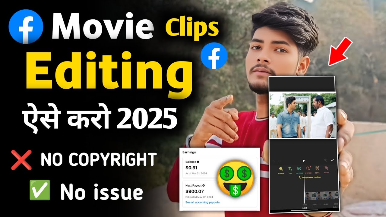😱 Facebook movie clips editing 2025 | Movie Clip Editing | Facebook ...
