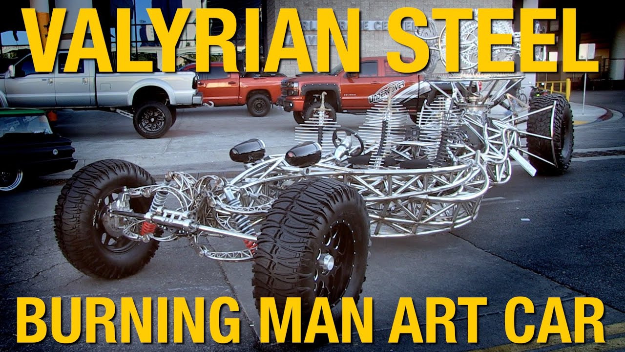 Burning Man Art Sculpture - 'Valyrian Steel' Tubing Vehicle - SEMA 2015 ...