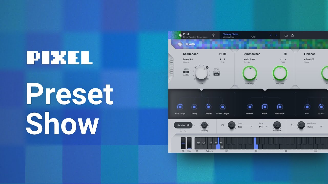 Preset Show | Usynth PIXEL - YouTube