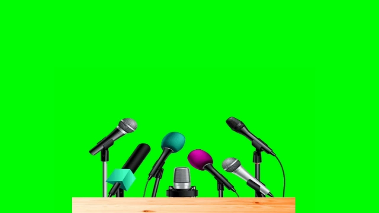 microphone studio real green screen/Video Camera News green screen ...