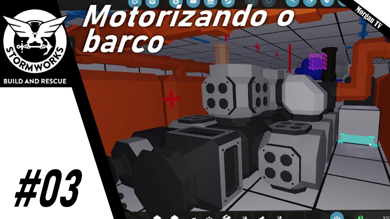 Como fazer um MOTOR MODULAR | #03 Stormworks: Build and Rescue - YouTube