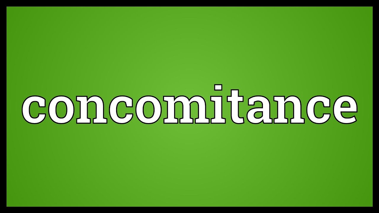 Concomitance Meaning - YouTube