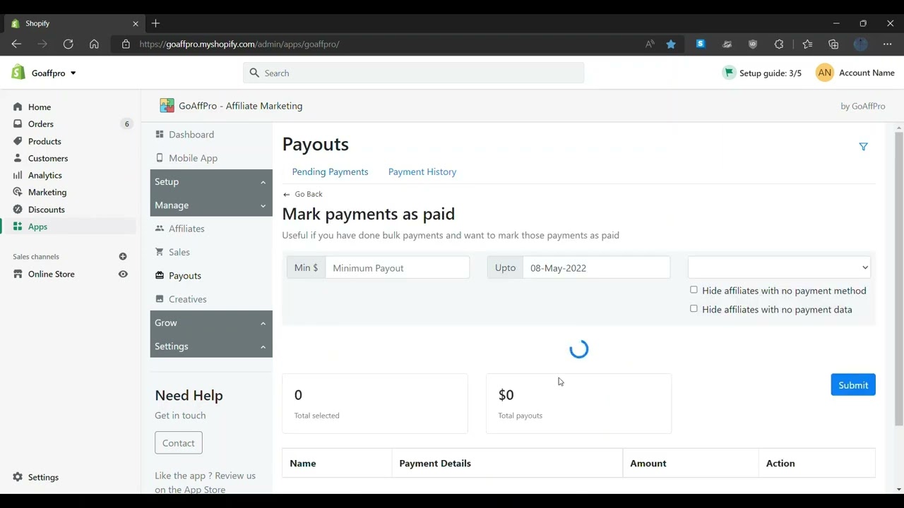 Bulk Process Affiliate Payments | How-to | GoAffPro - YouTube