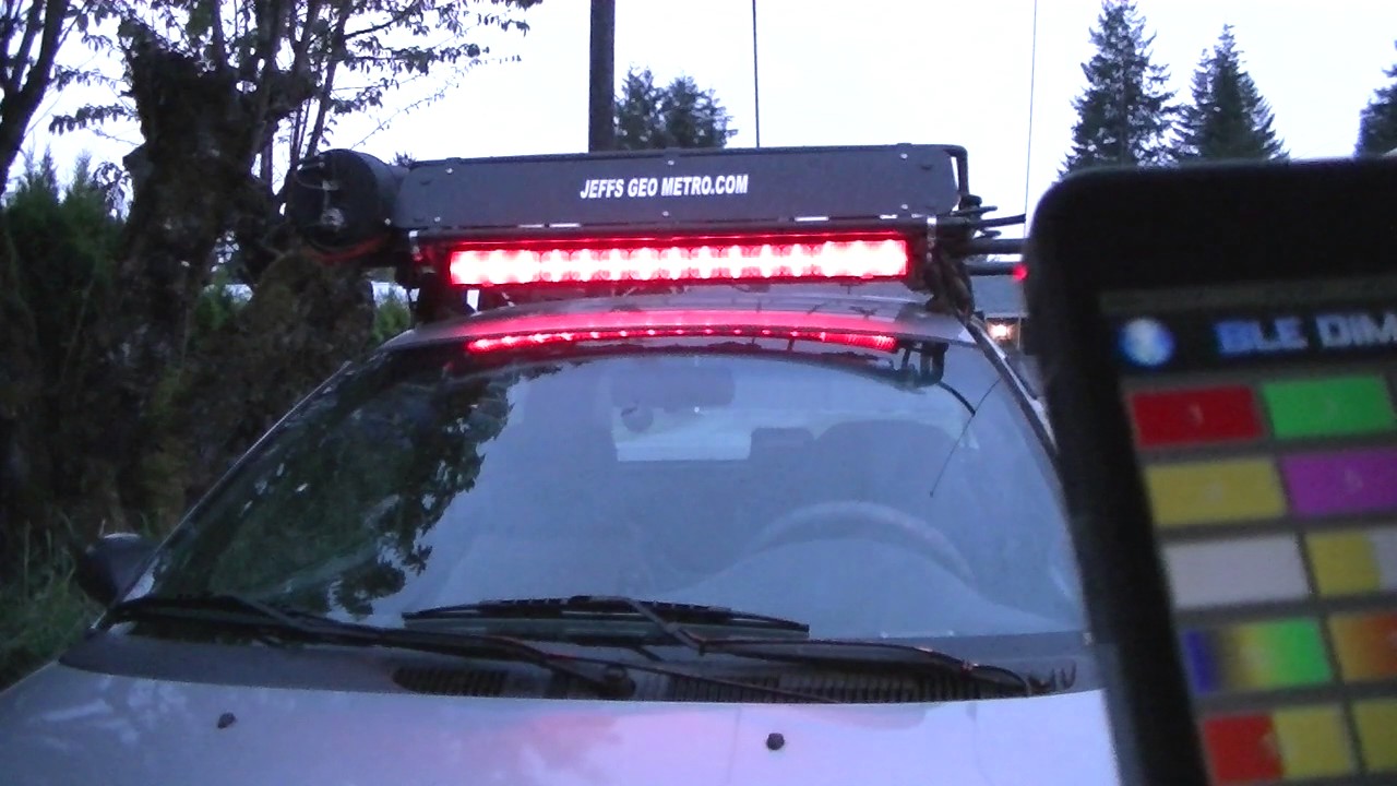 Geo Metro Led light bar - YouTube