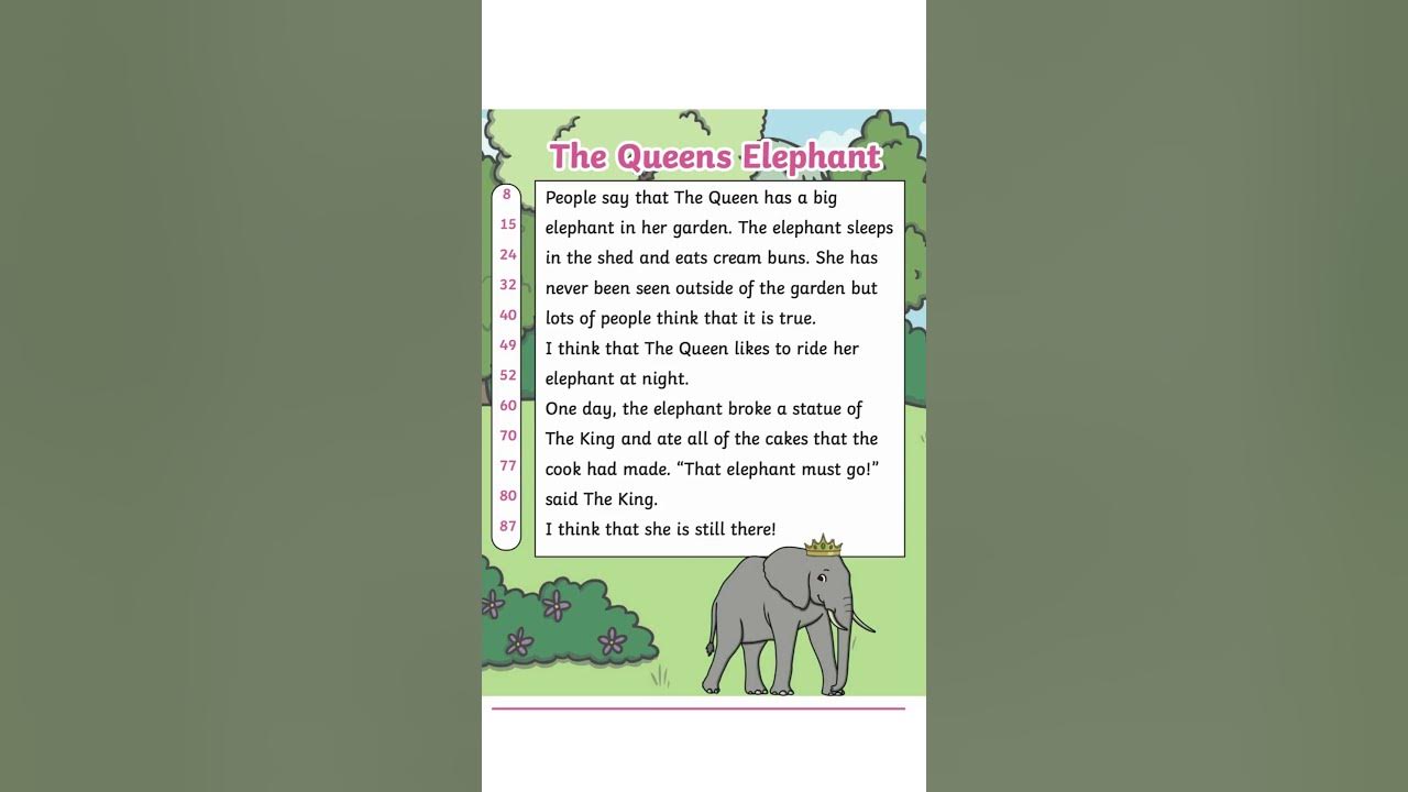 English Basic Reading: The Queens Elephant: Grade 1 :IB Curriculum ...