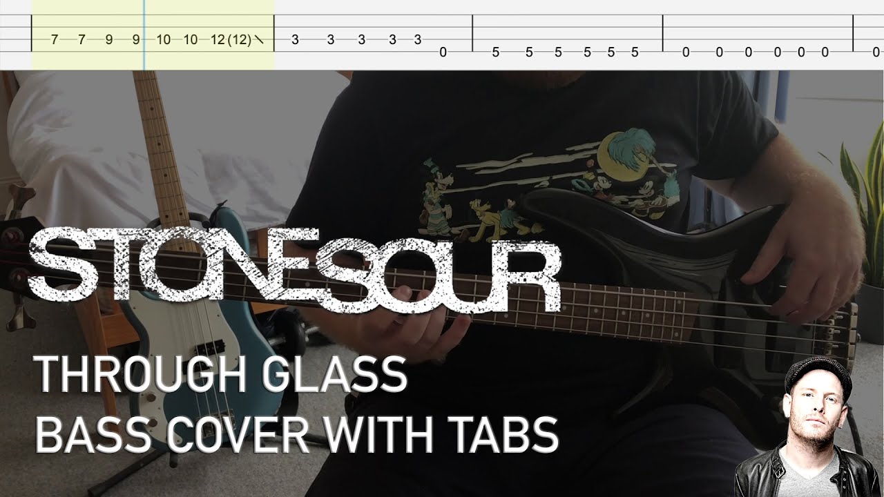 Stone Sour - Through Glass (Bass Cover with Tabs) - YouTube