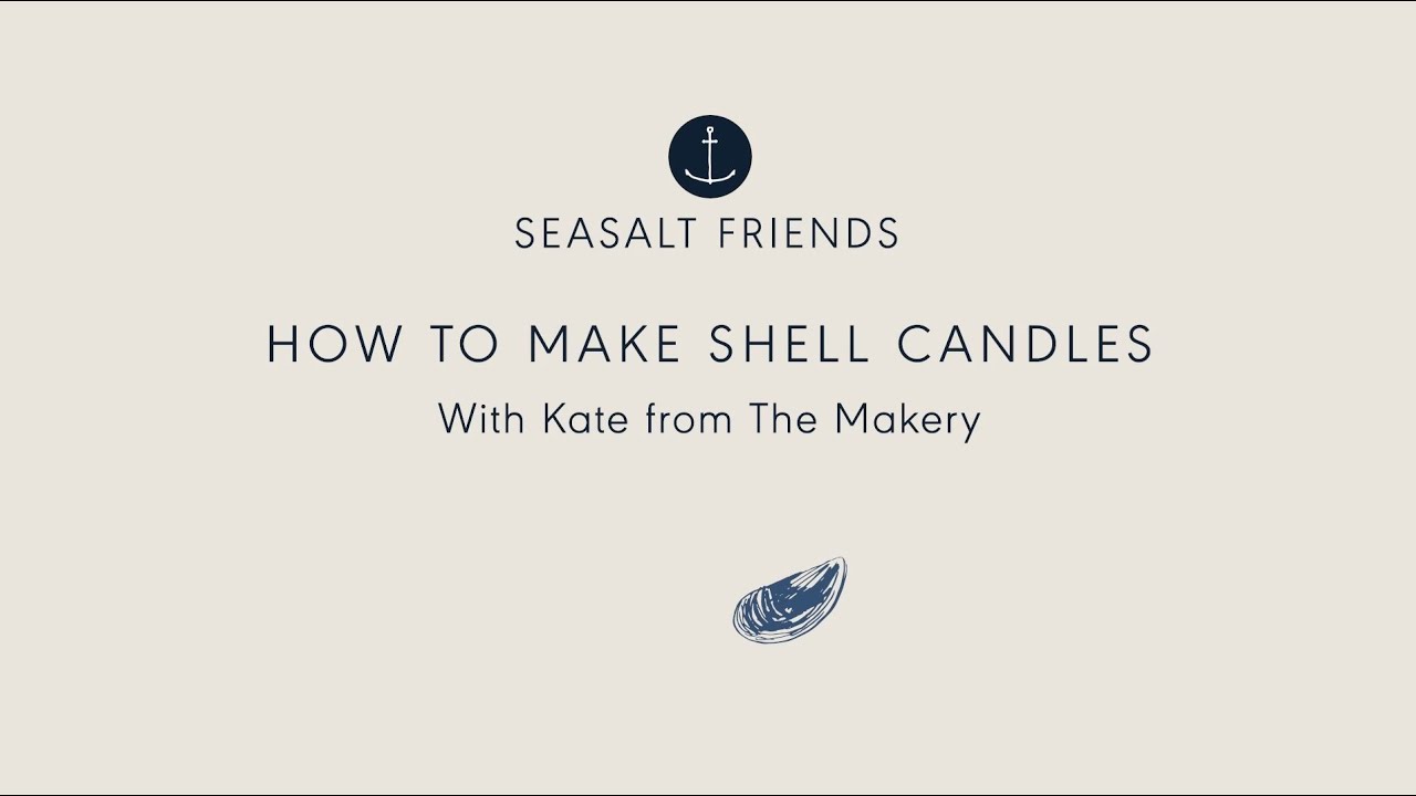 How to make shell candles - YouTube