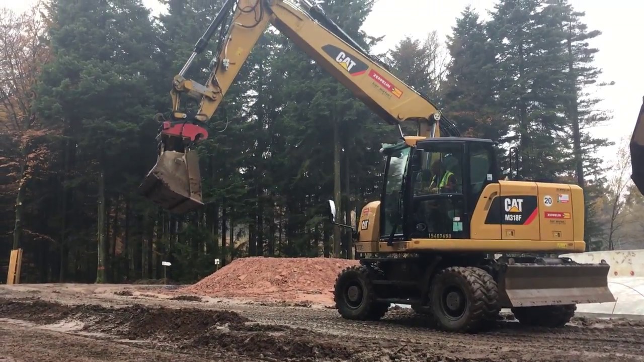 New Cat M318F #Wheel #Excavator - YouTube
