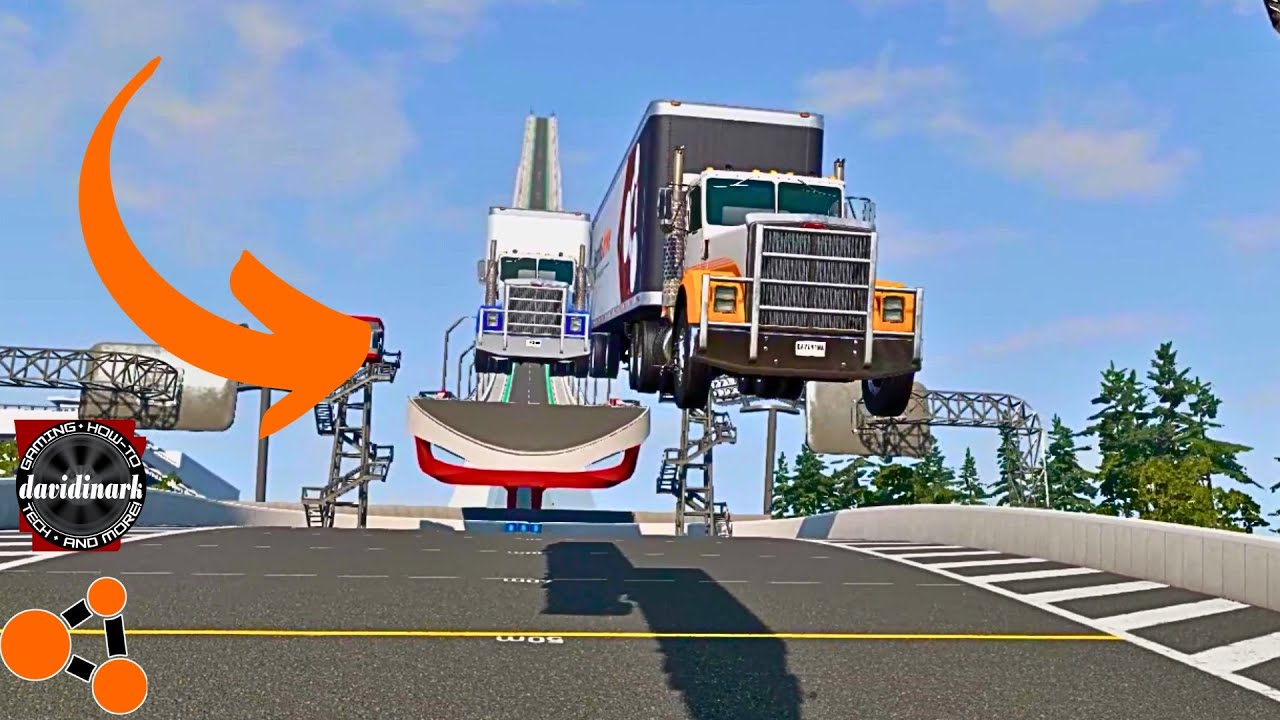 BeamNG Drive - Big Rigs Racing, Playing with Camera Views - YouTube