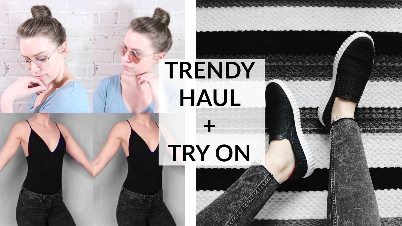 2017 TRENDY HAUL + TRY ON | PACSUN - FOREVER21 - H&M - YouTube