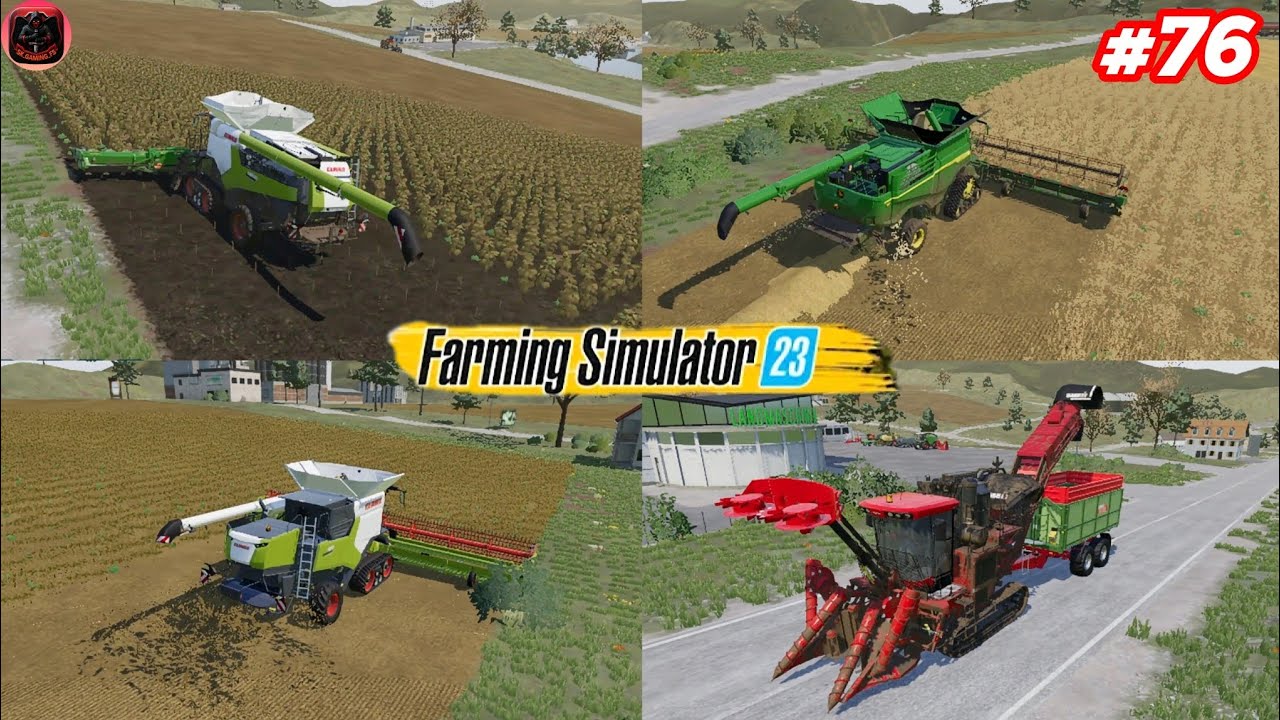 Harvesting Infinity Crops in Fs23 Neubrunn|Let's Play Fs23 Neubrunn|#76 ...