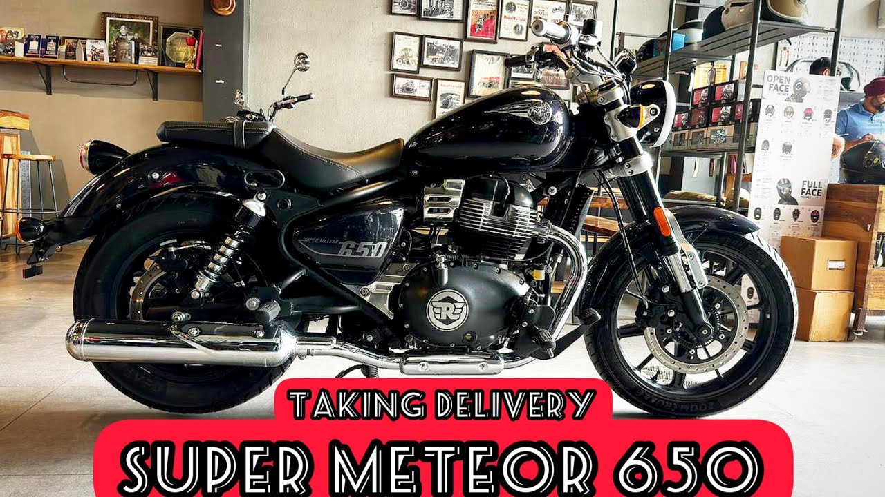 Super Meteor 650 delivery| Royal Enfield| Taking delivery super meteor ...