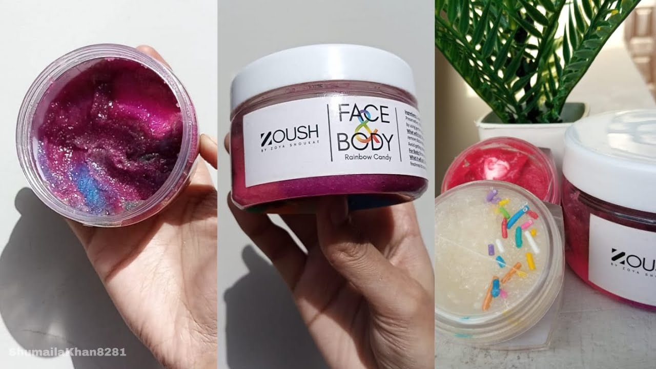zoush beauty face scrub lip scrub and lip balm/mask - YouTube