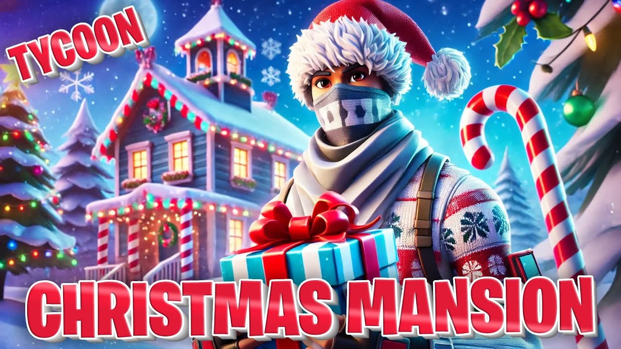 CHRISTMAS MANSION TYCOON MAP FORTNITE CREATIVE - ALL VAULTS ...