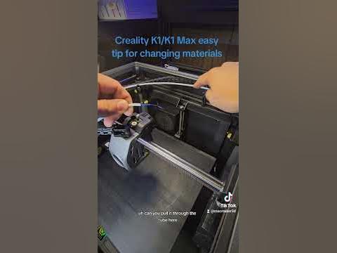 Creality K1/K1 Max Easy Tip: Filament Change - YouTube