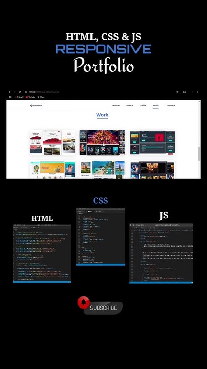 Responsive #portfolio website #html #css #javascript #webdesign #webdevelopment # ...