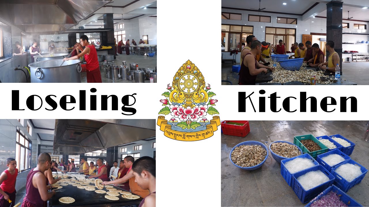 Cooking lunch for more than 2,500 Monks of Drepung Loseling Monastery ...