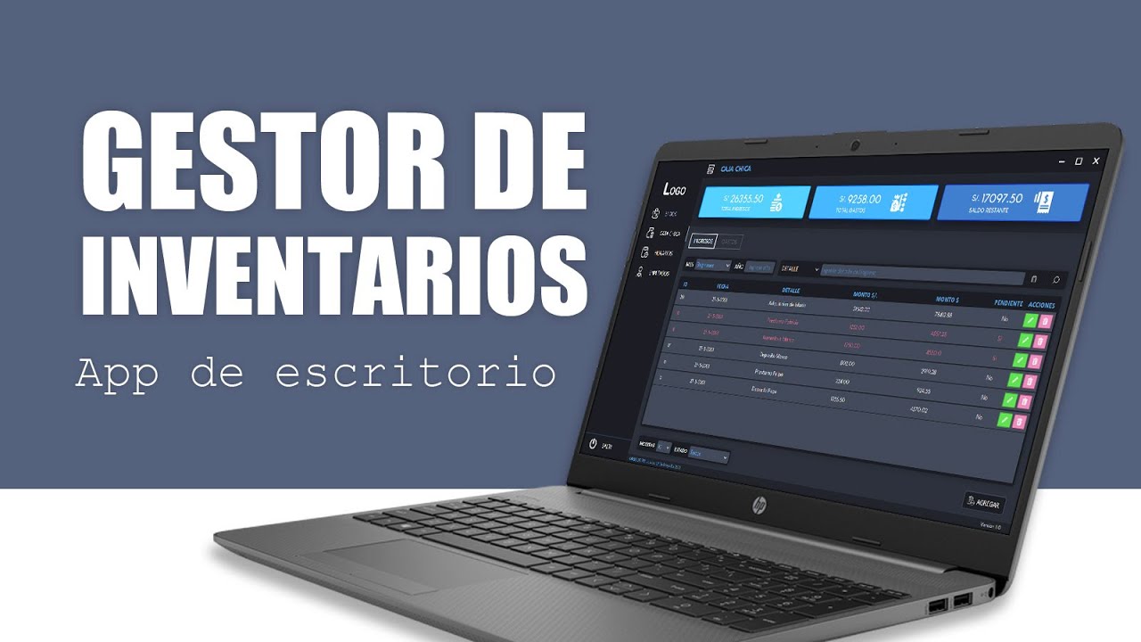 Gestor de inventarios - Aplicación de escritorio Moderno [PySide2] - YouTube