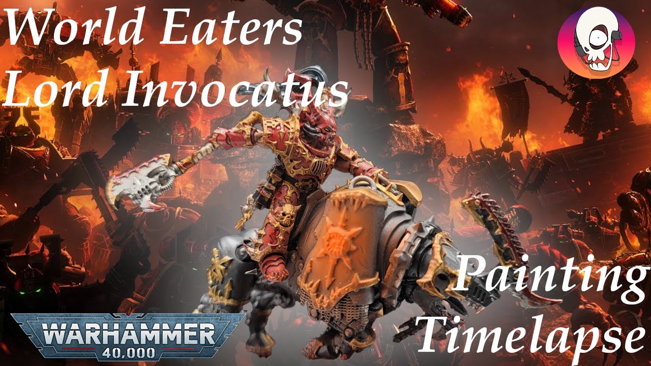 Custom World Eaters Lord Invocatus Painting Timelapse - YouTube