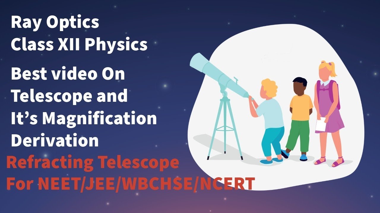 Refracting telescope magnification derivation for JEE/NEET/BOARD - YouTube