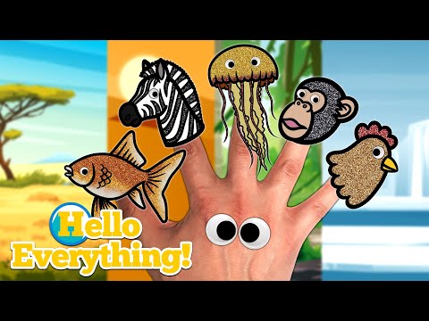 Wild Animals Finger Family Song | Where Do You Live | Kids Songs and Nursery Rhymes