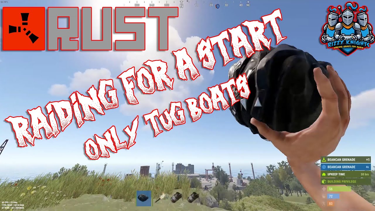 RAIDING TWO TUG BOATS FOR A START ON RUST! SOLO | NO COMMENTARY | CHILL ...