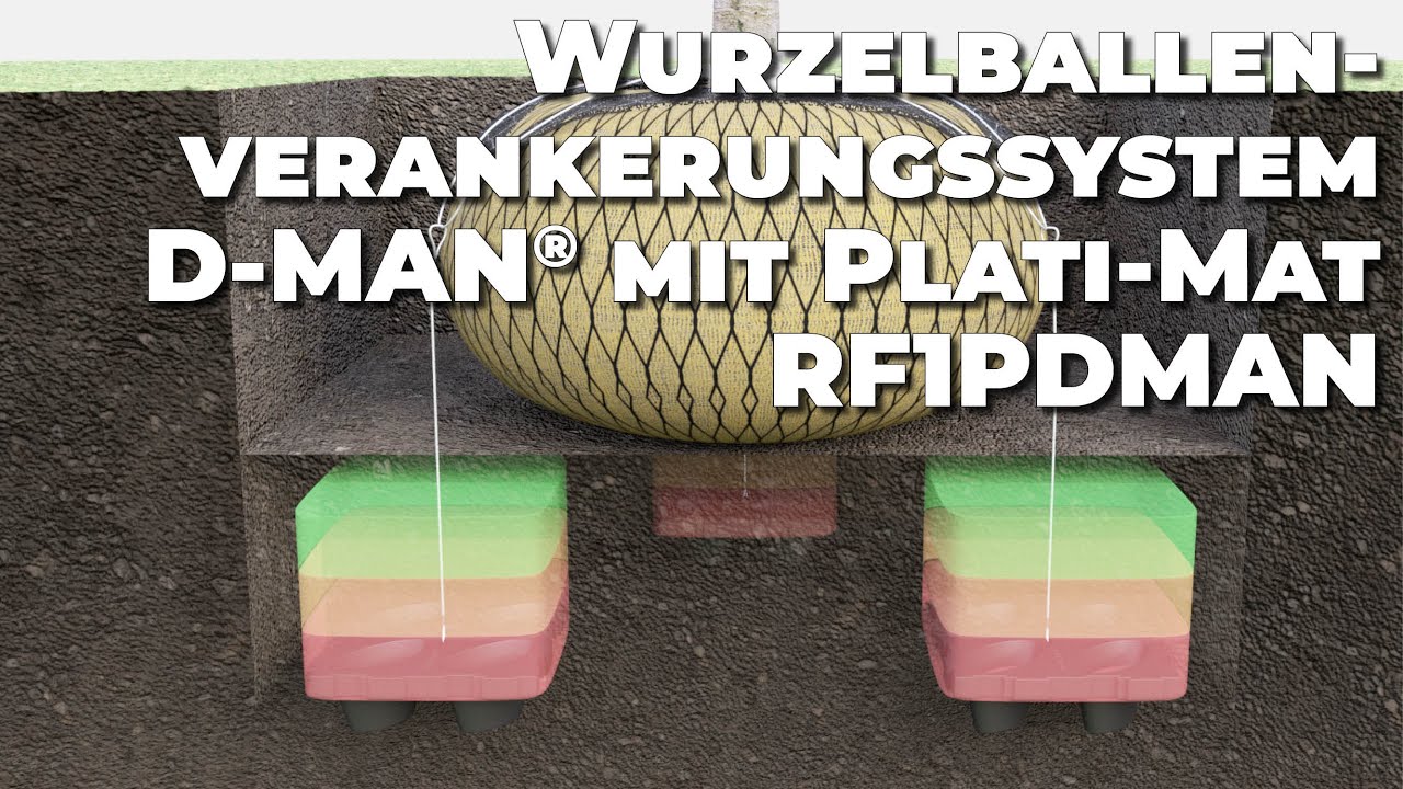 Platipus Wurzelballenverankerungssystem D-MAN® mit Plati-Mat®: RF1PDMAN ...