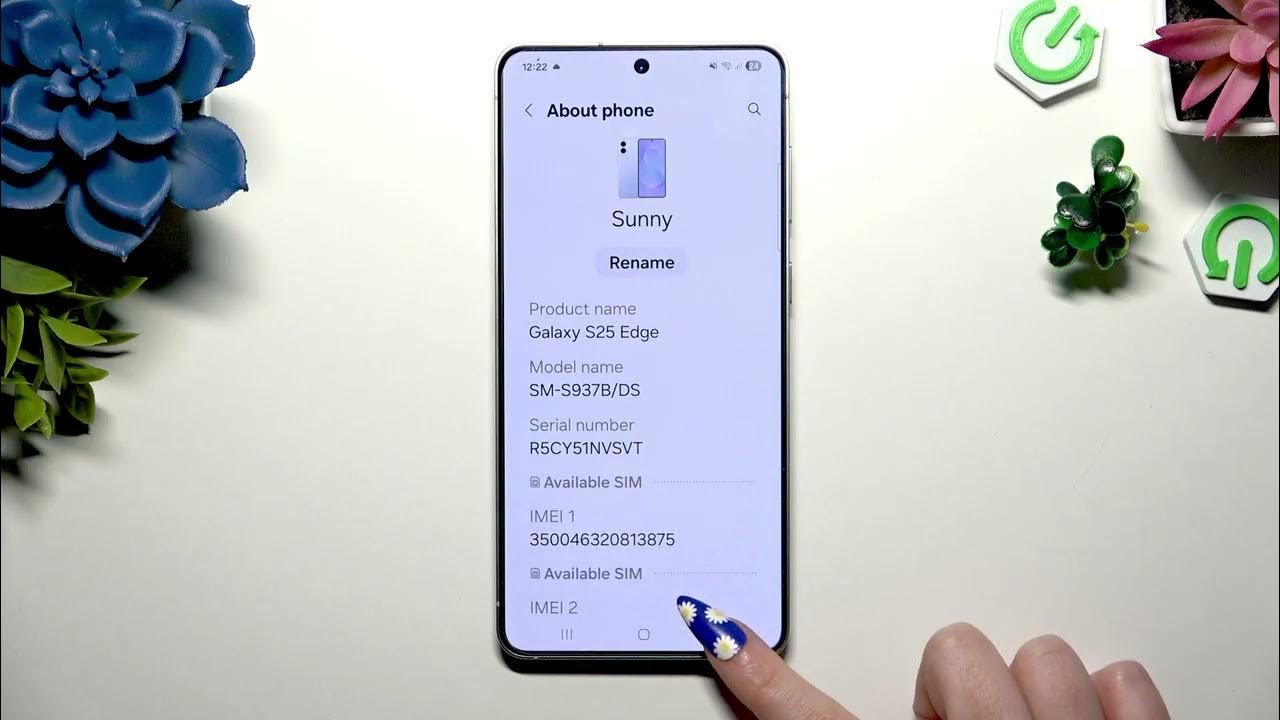 SAMSUNG Galaxy S25 Edge – How to Change Device Name - YouTube
