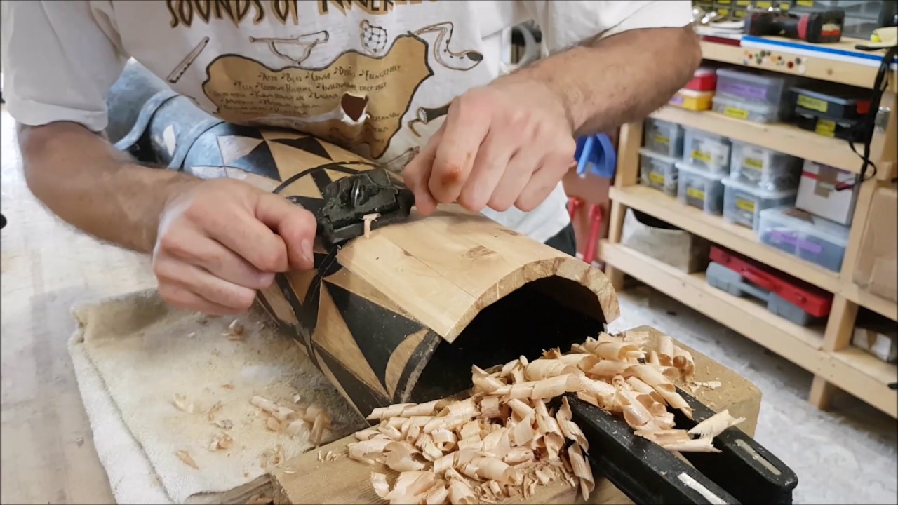 Torres Strait Warrup Drum repair - YouTube