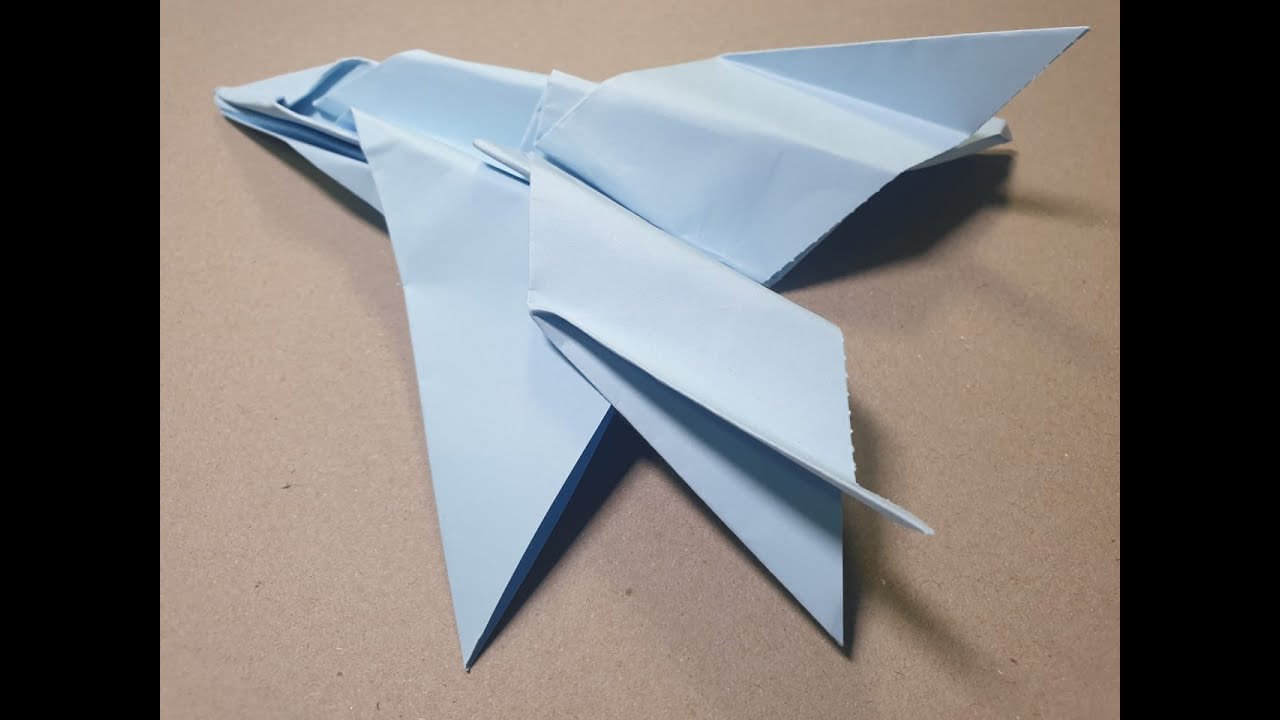 How to make paper fighters | origami planes | F-16 Part 1 - YouTube