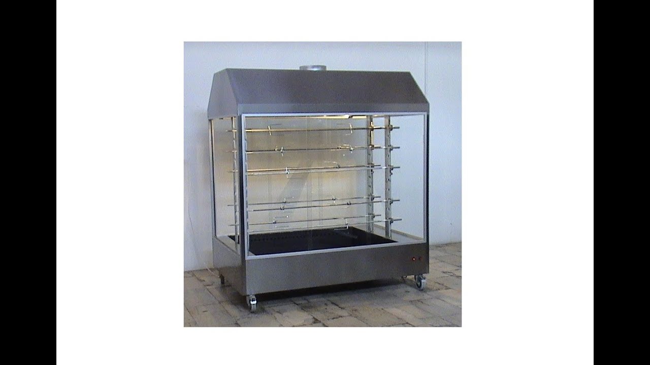 Ψησταριά Βαγονέτο Καρβούνου 10 Σουβλών. Commersial Rotisserie Charcoal ...