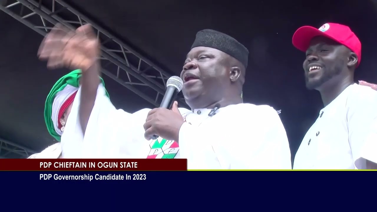 THE FORMAL HANDOVER OF THE PDP FLAG TO HON LADI ADEBUTU AS THE ...