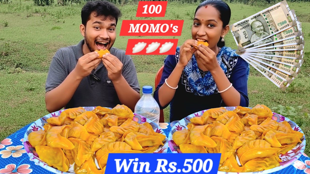 100 MOMO EATING CHALLENGE | 100 🥟🥟DUMPLINGS EATING CHALLENGE ...