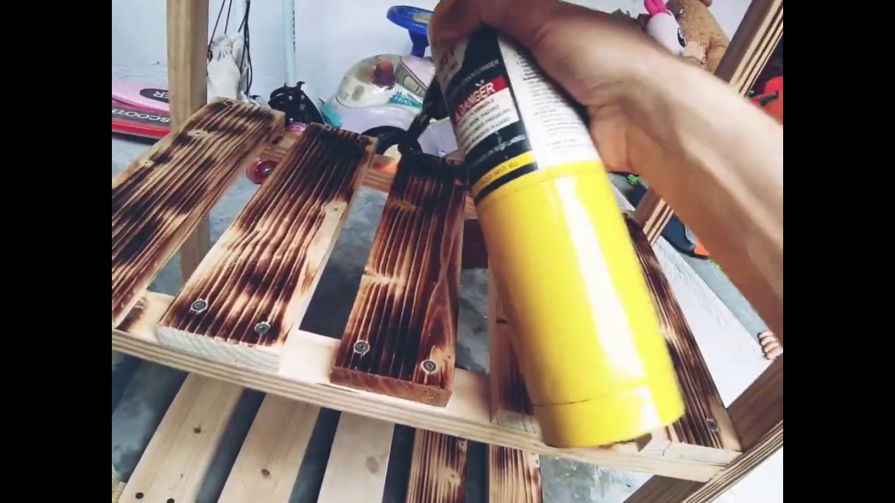 BURN WOOD FINISH WITH TORCH - YouTube