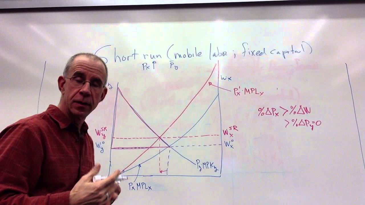 Real income effects with mobile labor and fixed capital (graphical ...