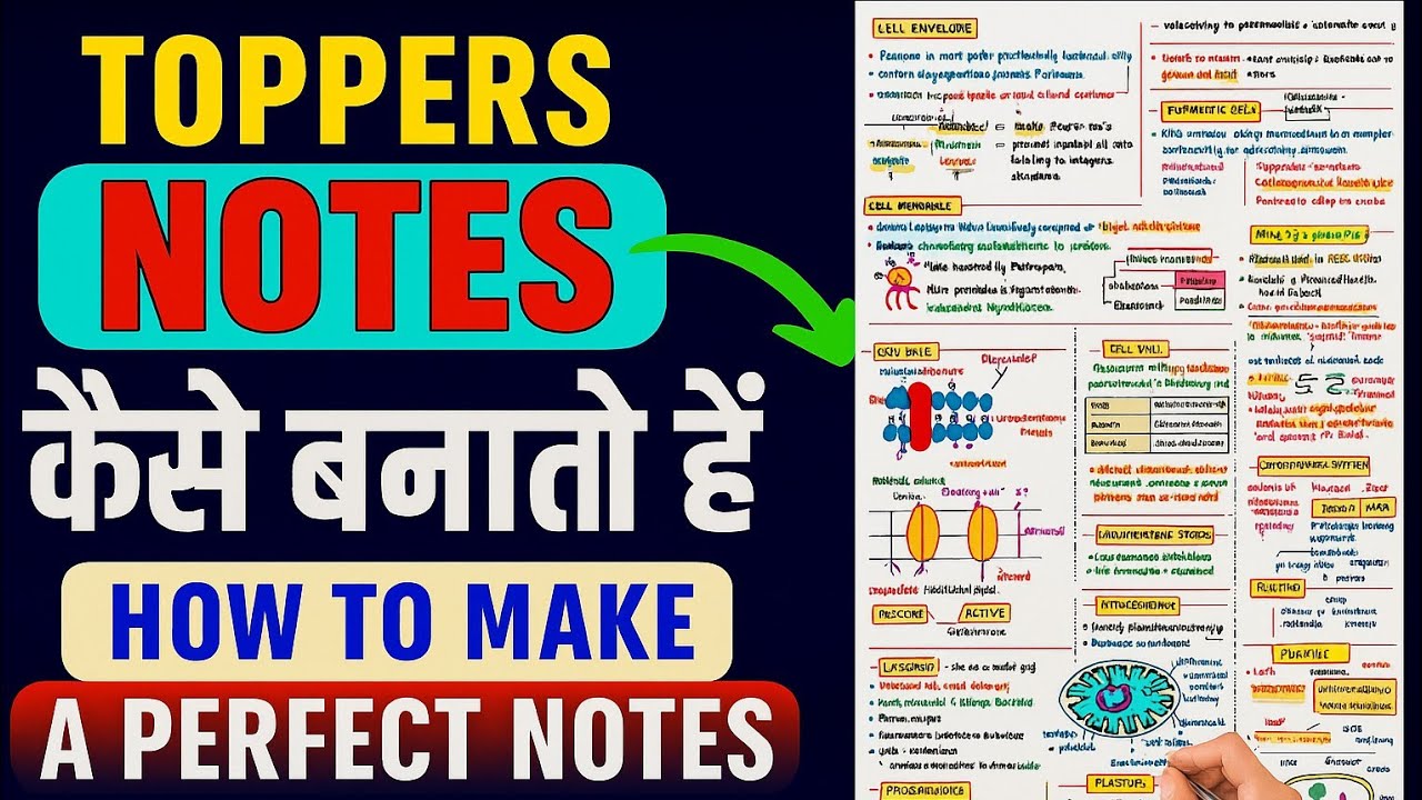 How to Make Notes for SSC CGL | Toppers Note Making Strategy . Quick ...