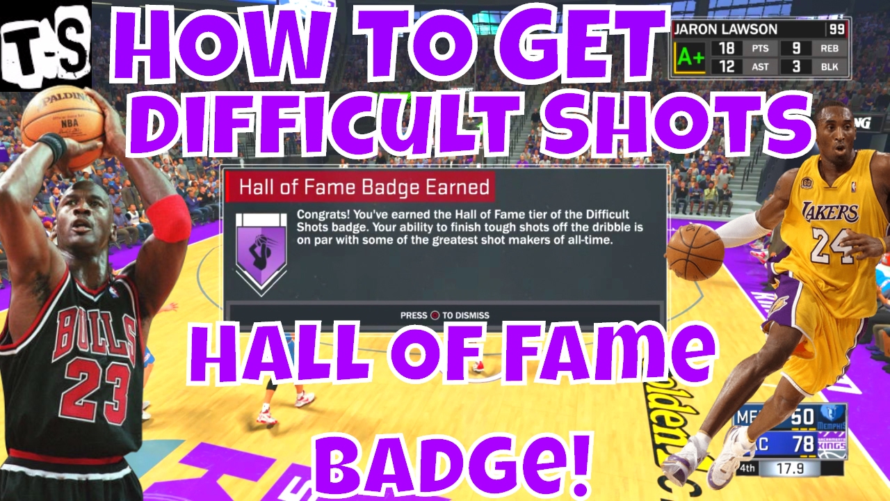HOW TO GET DIFFICULT SHOTS Hall Of Fame Badge NBA2K17 - YouTube