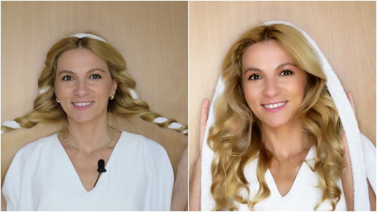 Bucle spiralate cu orice cordon sau eşarfă (Heatless Curls) - YouTube