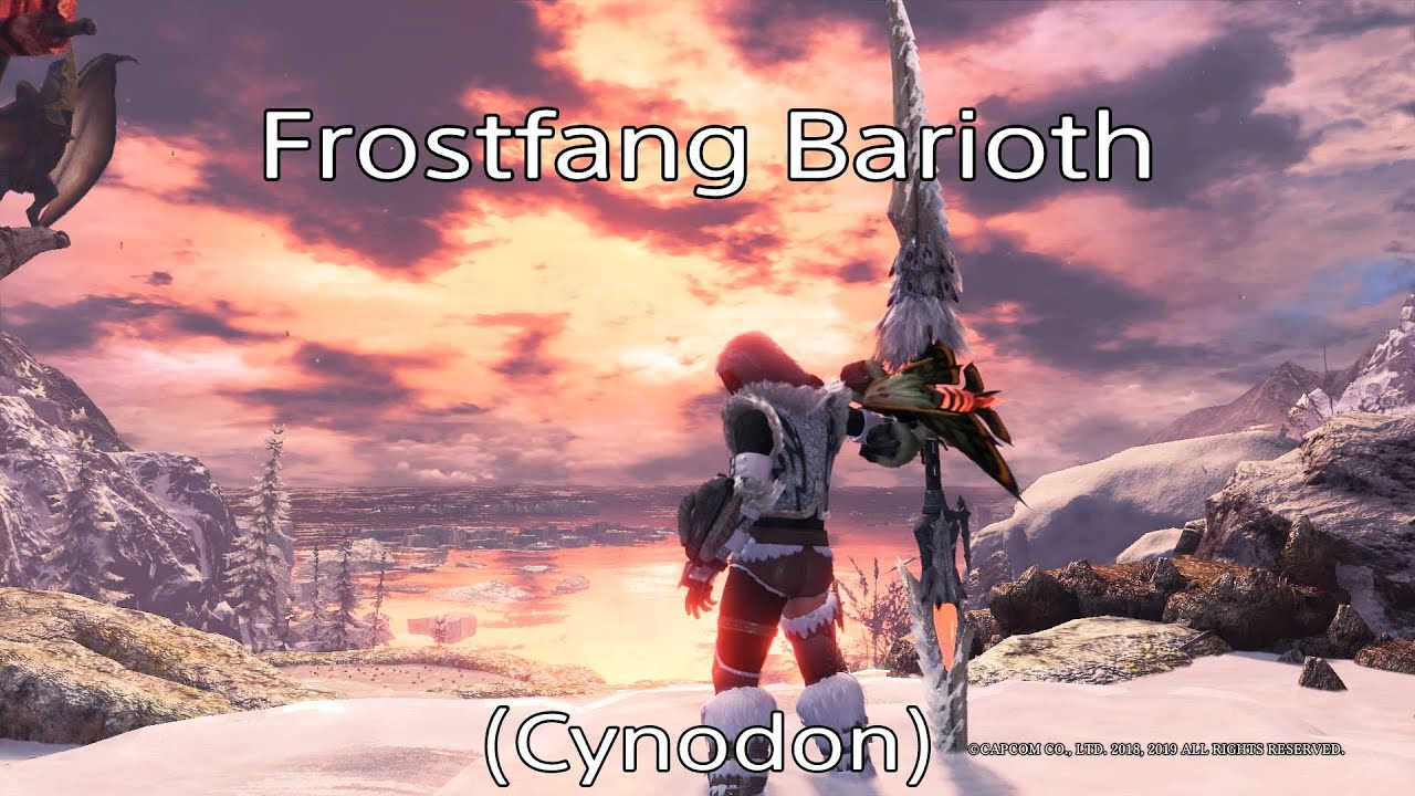 MHW:IB - Frostfang Barioth (Barioth Cynodon) - Solo Insect Glaive - YouTube