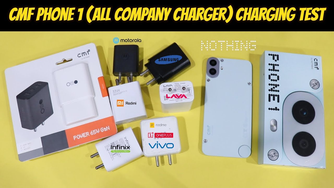 Cmf Phone 1 Charging Test | 0% to 100% Charging Test with All Company ...