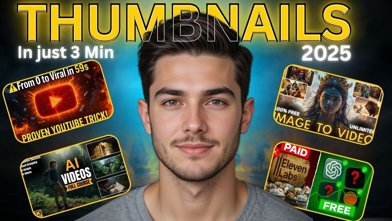 How to Make YouTube Thumbnail (Easy) | 🚀Viral Thumbnail Kaise Banaye ...