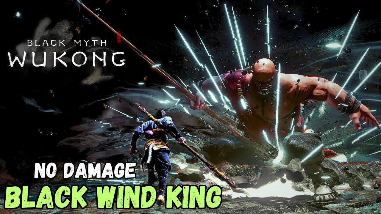 Black Myth Wukong - Black Wind King Boss Fight Easy Kill Chapter 1 ...