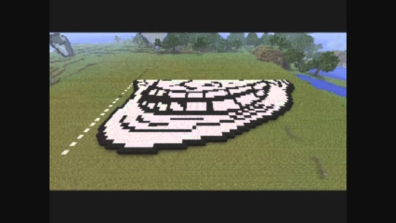 Trollface in Minecraft - YouTube