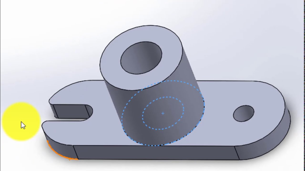 Pieza básica en SolidWorks - YouTube