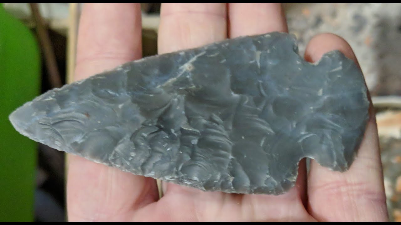 Hammerstone direct percussion flint knapping practice on Georgetown ...