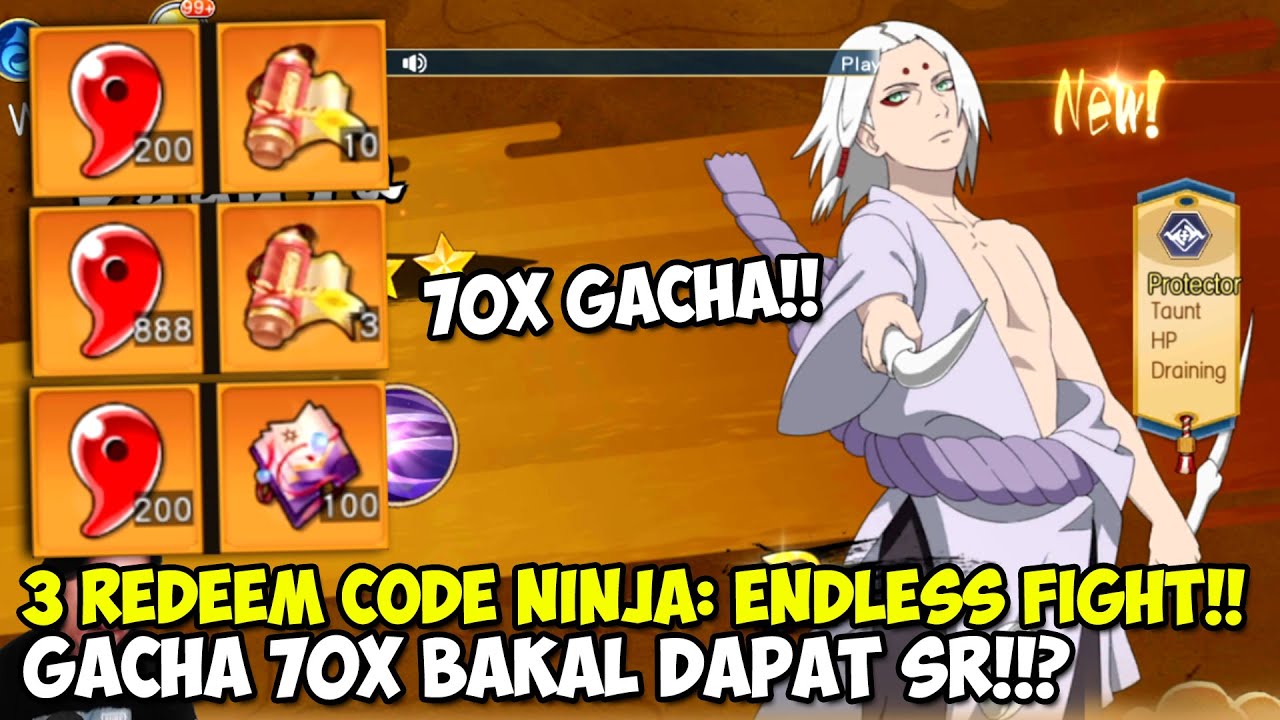 3 Redeem Code Ninja Endless Fight Terbaru!! Gacha 70X Panen Hero Buat Ascent Ke Bintang 6 ...