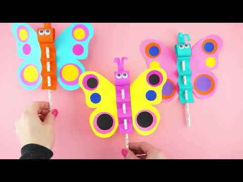 How to Make Butterfly Puppets - YouTube
