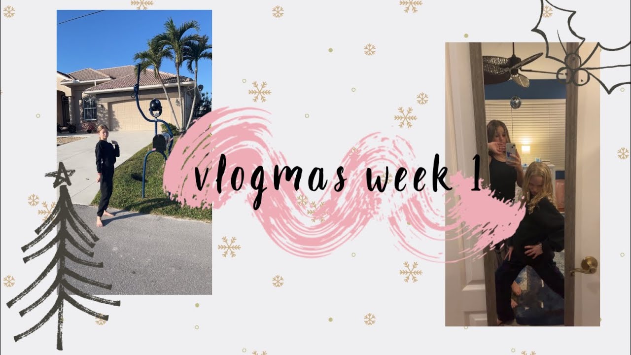 one CRAZY week! | VLOGMAS WEEK ONE - YouTube