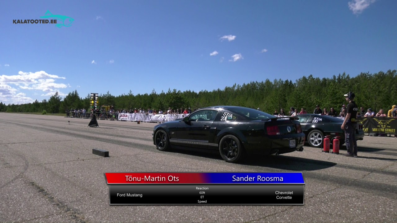 Tõnu - Martin Ots - Ford Mustang vs Sander Roosma - Chevrolet Corvette ...