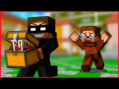 HIRSIZLAR YANLIŞLIKLA HÜSAMETTİNİ KAÇIRDI! 😂 - Minecraft